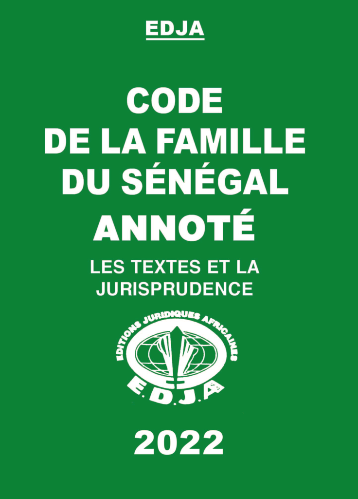 EDITIONS JURIDIQUES AFRICAINES au Sénégal et en Afrique I CODES I ...